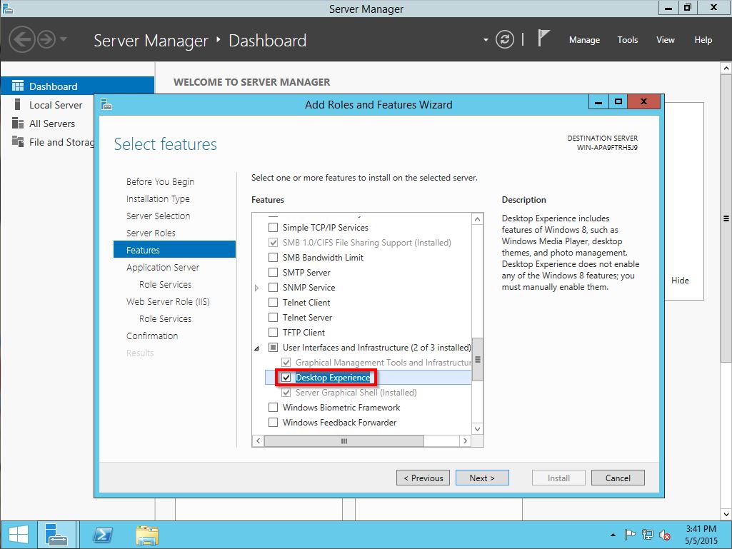 Configure .NET and IIS prerequisites for CMS V8 on Windows Server 2012/ ...
